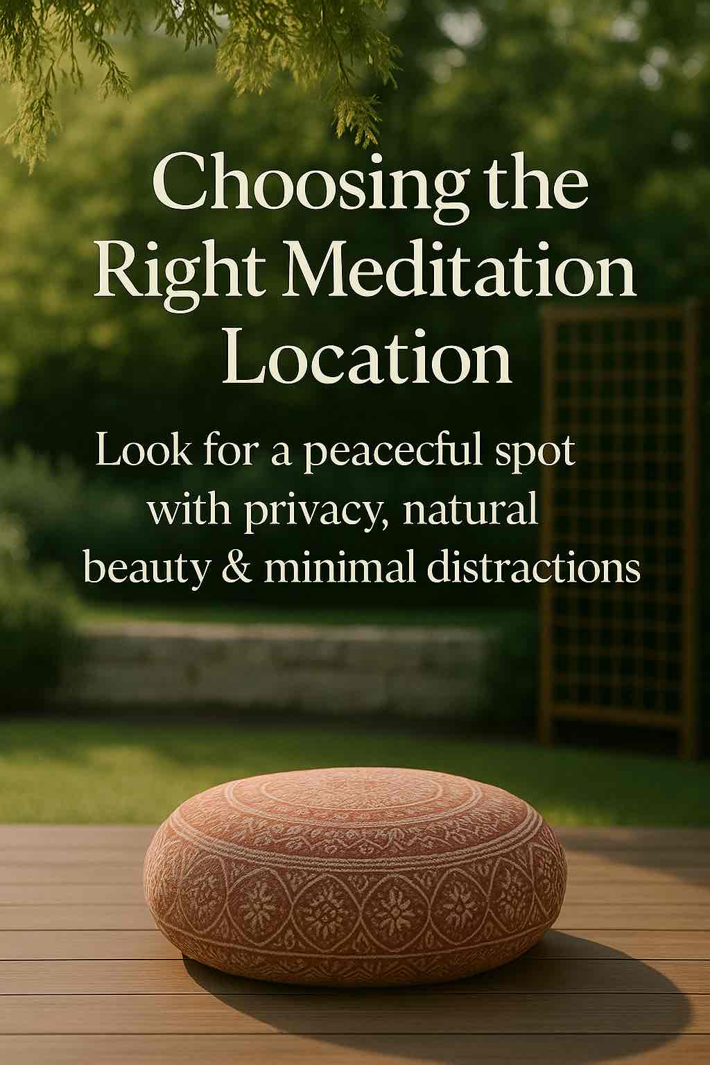 Create a Serene Outdoor Meditation Space That Transforms Your Mindset